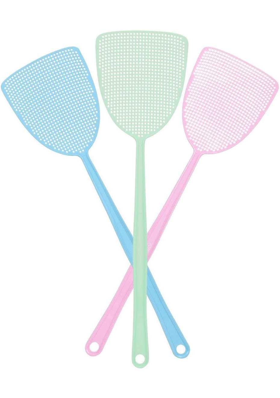 5 Pack Plastic Heavy Duty Manual Fly Swatter - Onceit