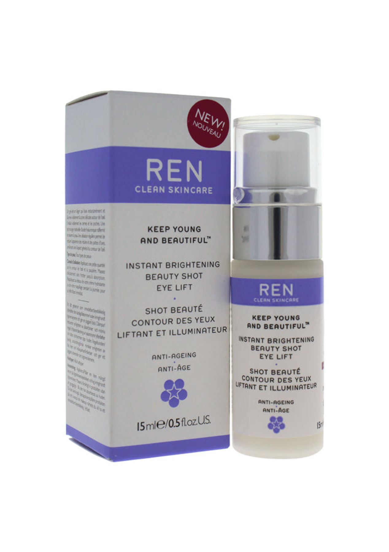 REN Keep Young and Beautiful Instant Brightening Beauty Shot Eye Lift ...