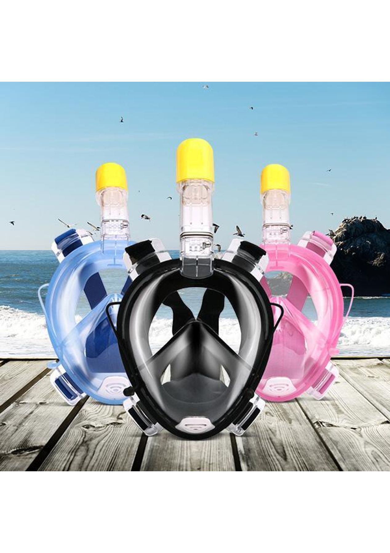 Blue Small To Medium Hod Health & Home Diving Snorkelling Full Face ...