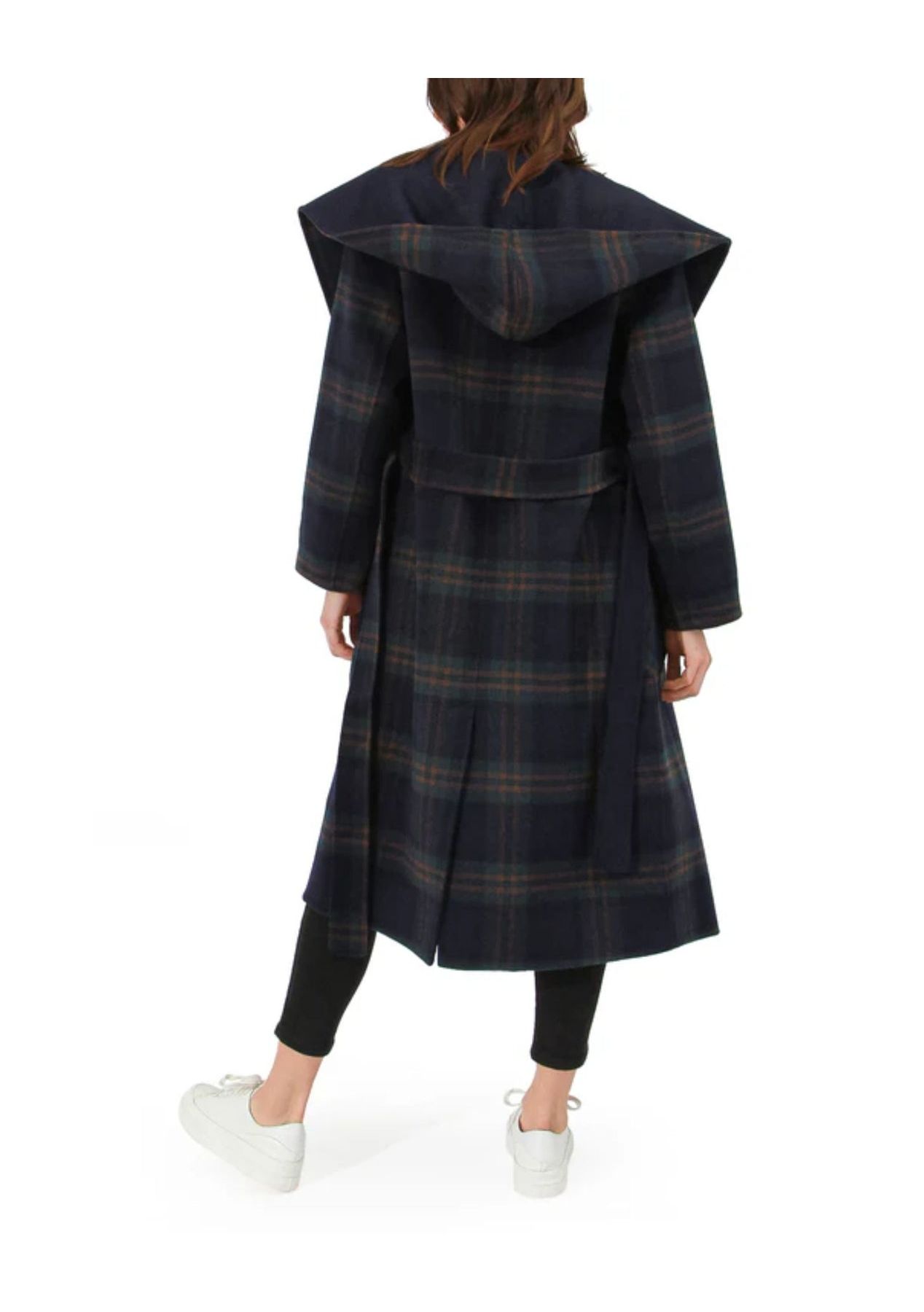 Belle & Bloom - Arcadia Oversized Coat with Hood - French Navy - Onceit