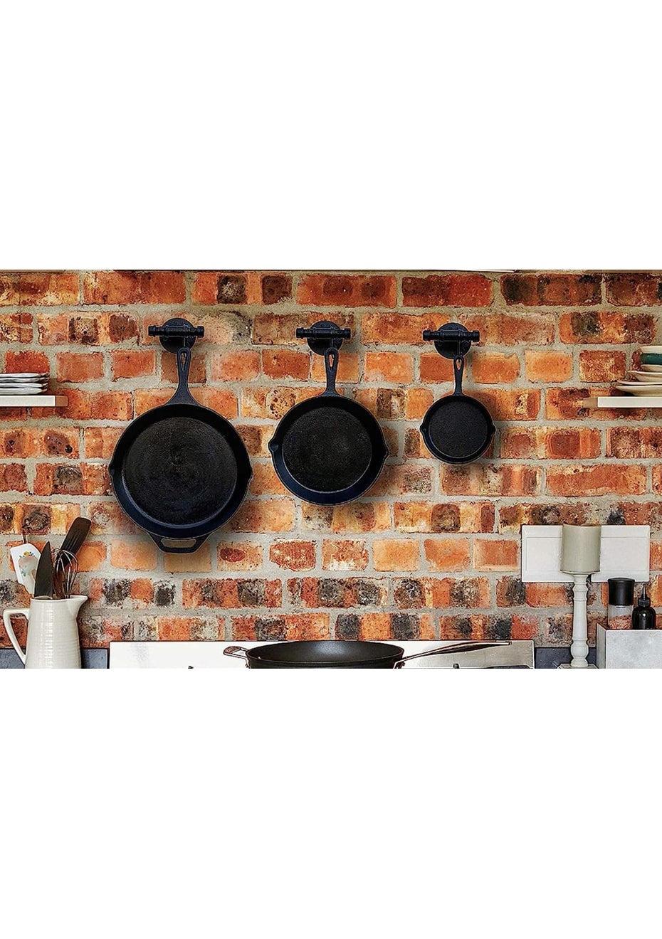 2 Pcs Industrial Pipe T Type Coat Hook - Onceit