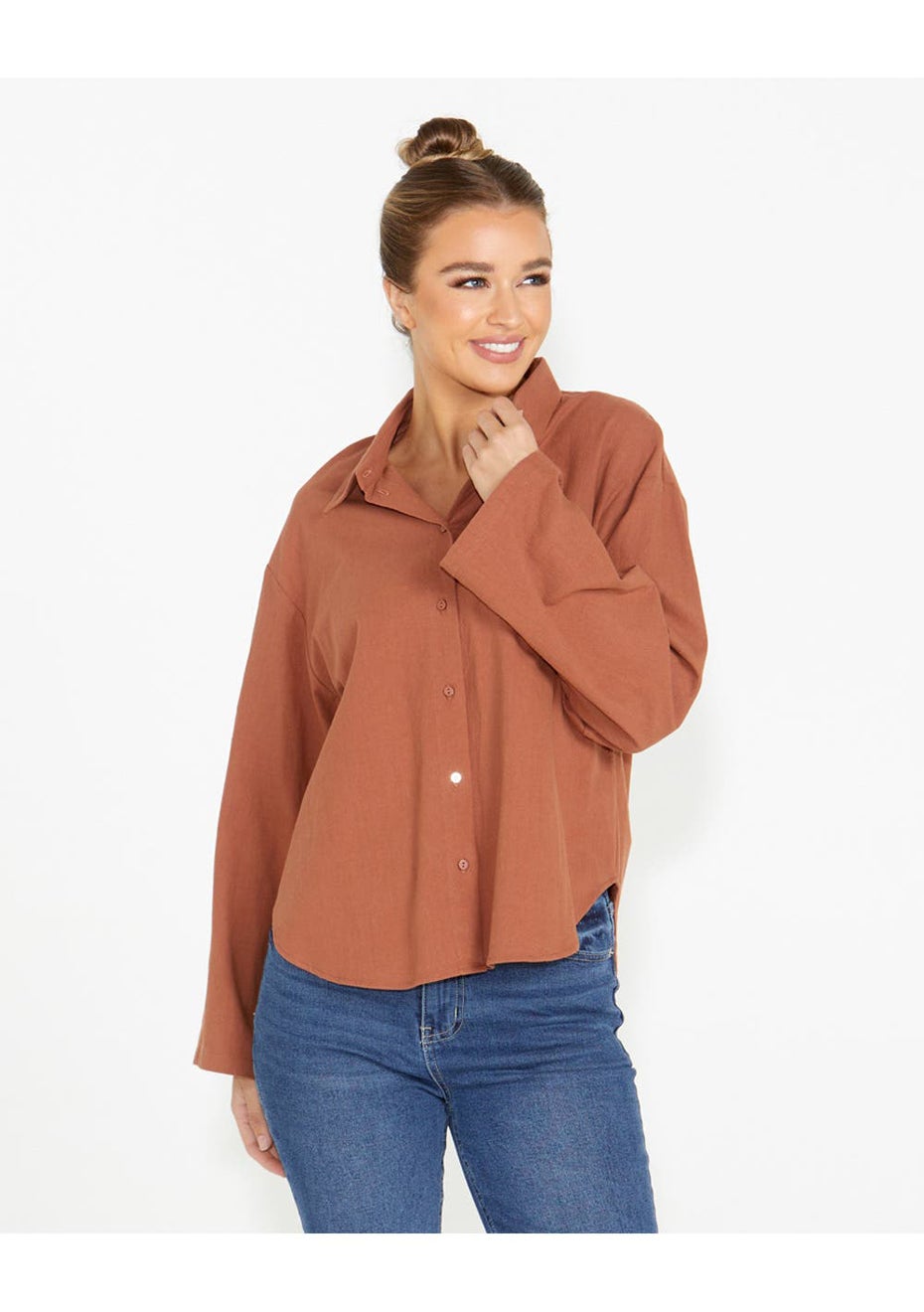 Sass - Bridie Shirt - Rosewood - Onceit
