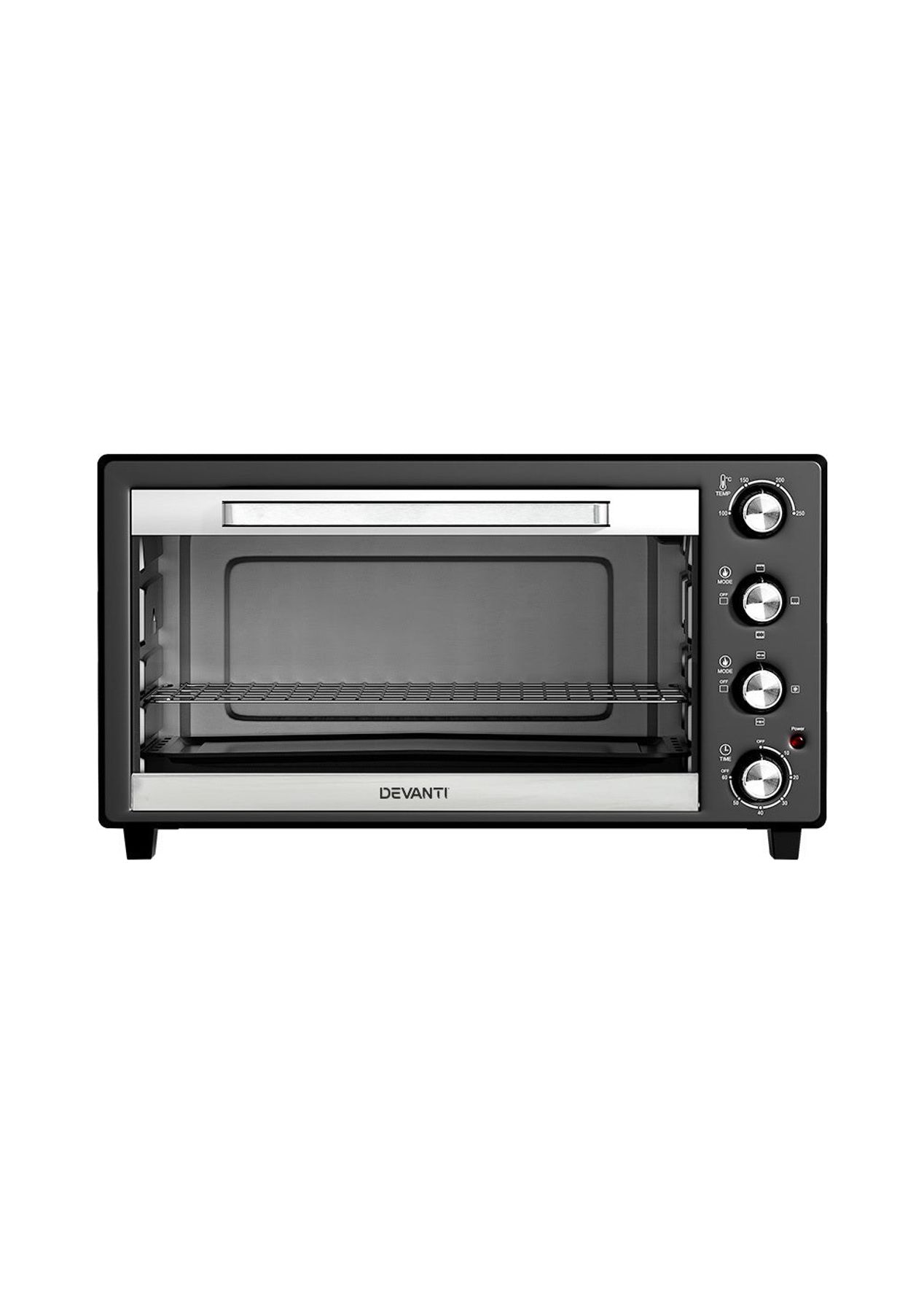 Devanti Electric Convection Oven Bake Benchtop Rotisserie Grill 60L ...