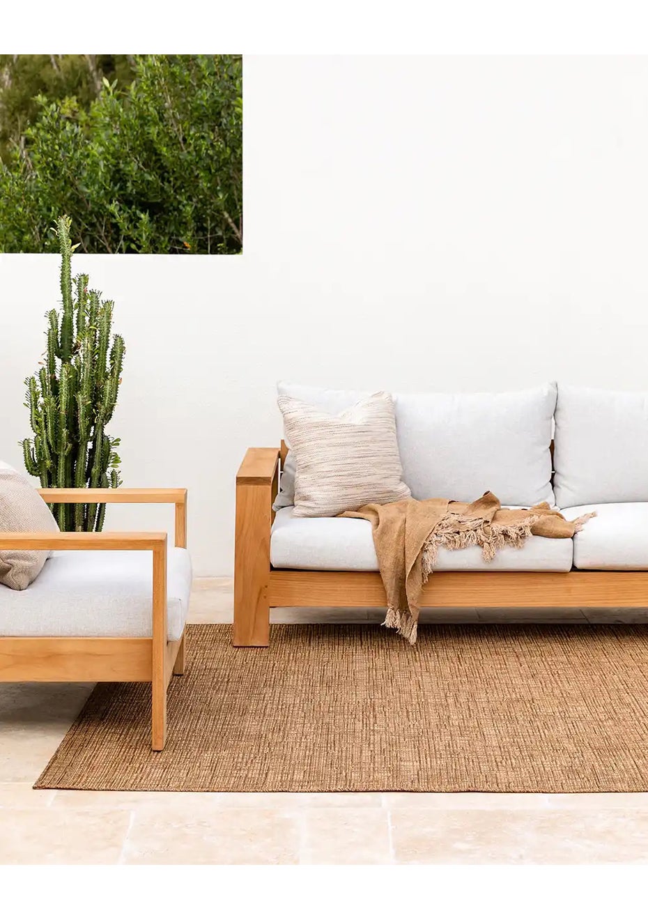 Baya-Noumea Teak 200x290cm Floor Rug - Onceit