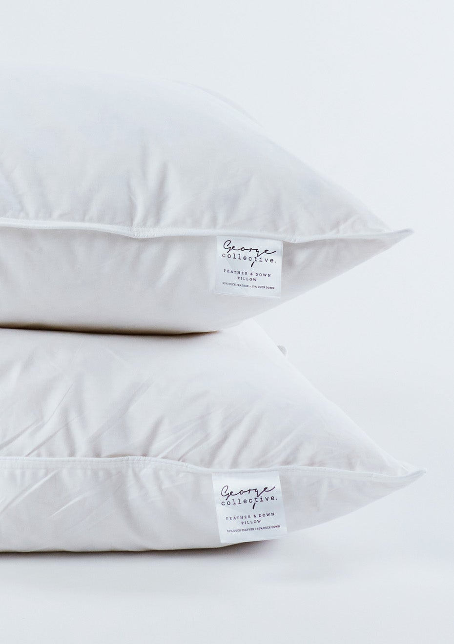 George Collective - 90/10 Duck Feather/Down Pillow - 2 Pack - Onceit