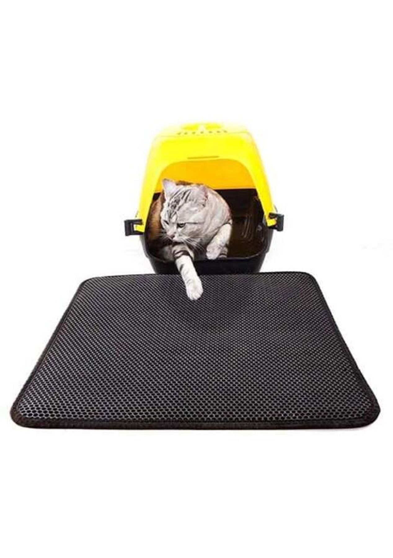Hod Health & Home Scratch Pad Double Layer Cat Litter Mat Black 50X40cm ...