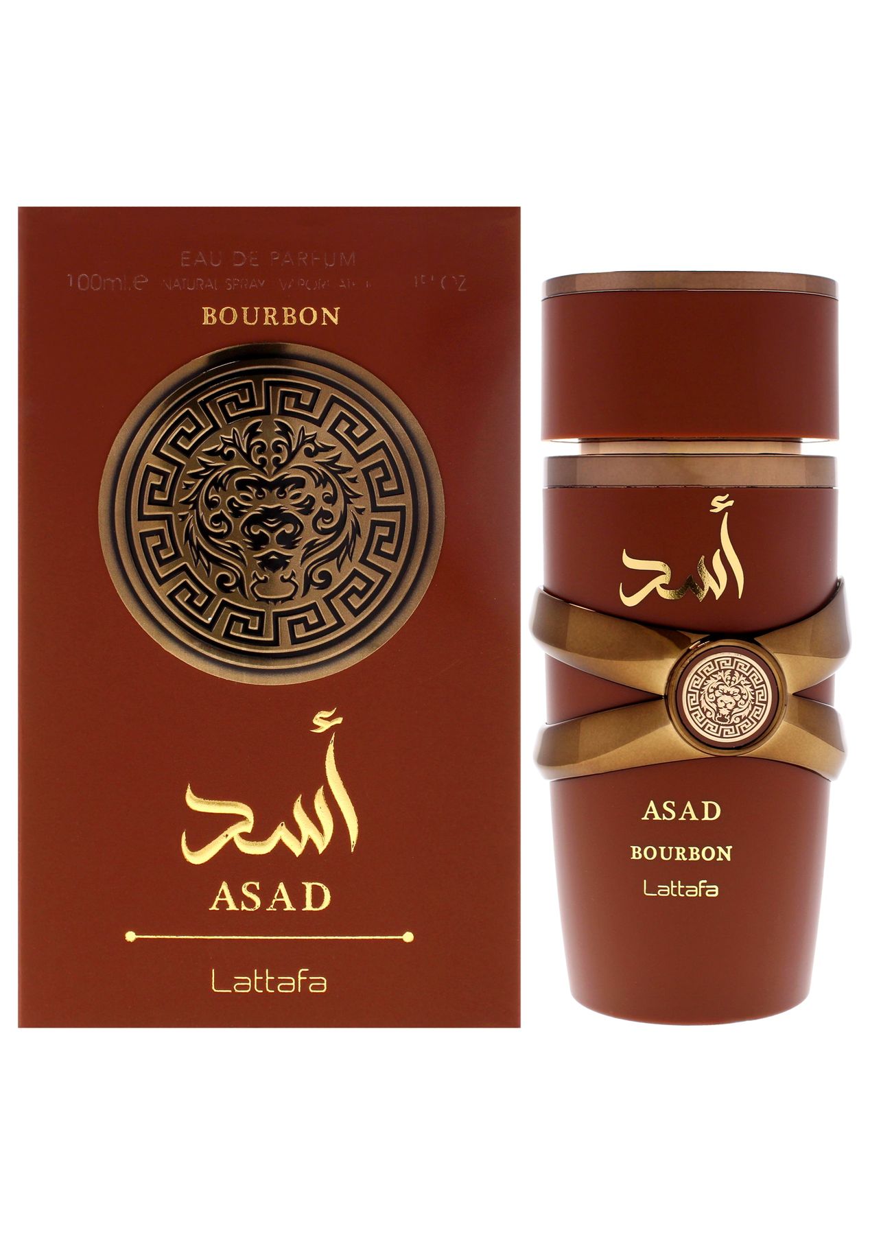 Lattafa Asad - Bourbon by Lattafa for Men - 3.4 oz EDP Spray - Onceit