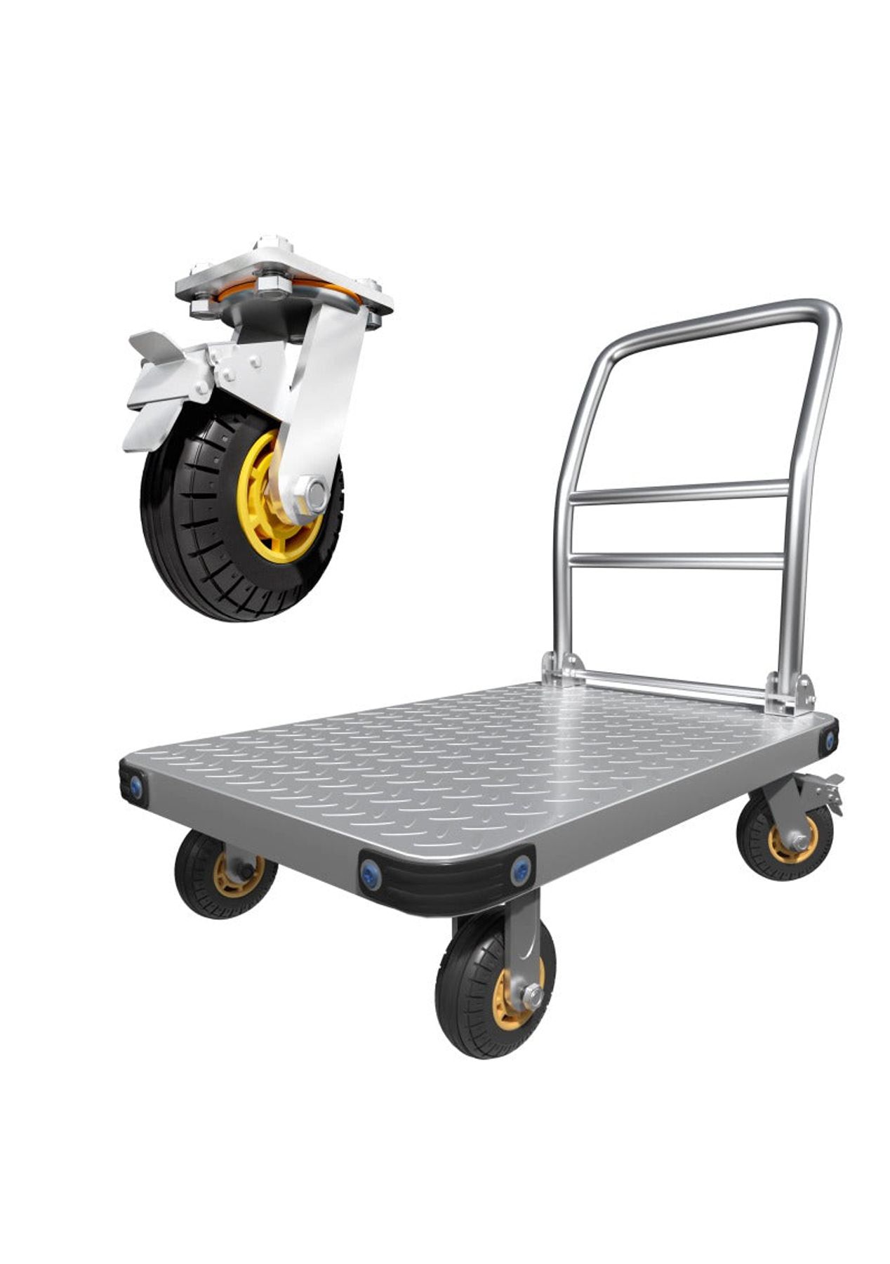 Mastery Home Au 1000Kg Capacity Heavy Duty Foldable Platform Truck ...