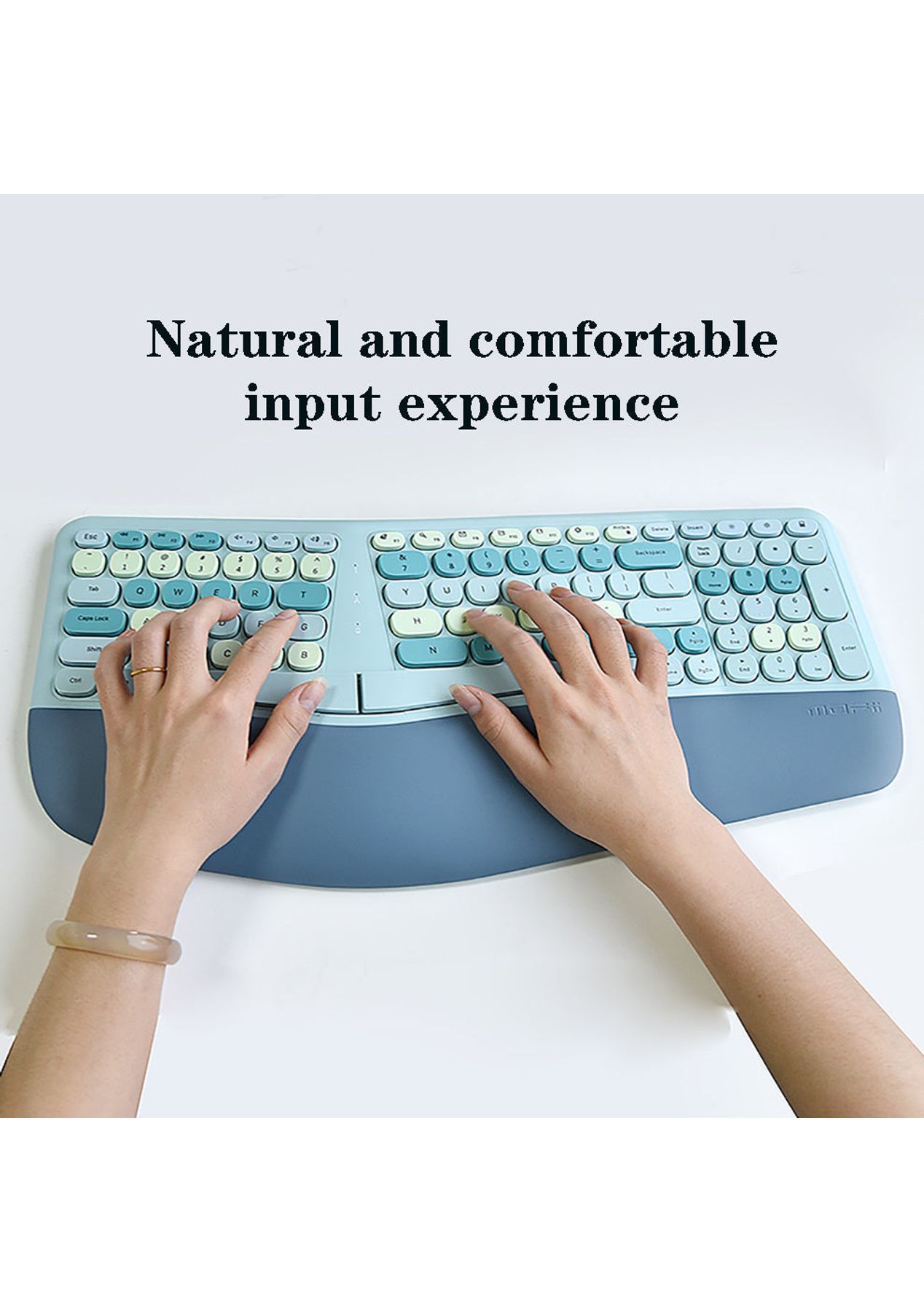 Hod Health & Home Bluetooth Keyboard Mouse Combo Set Ergonomic Wireless ...