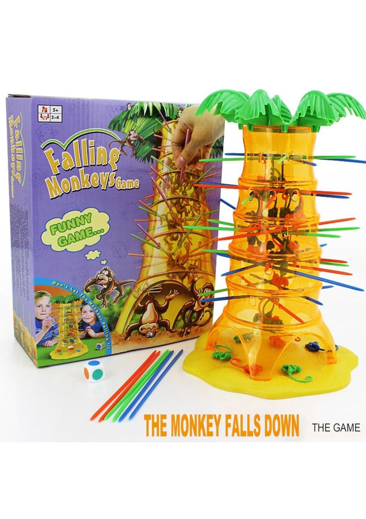 Hod Health & Home Falling Monkeys Fun Family Board Games - Onceit