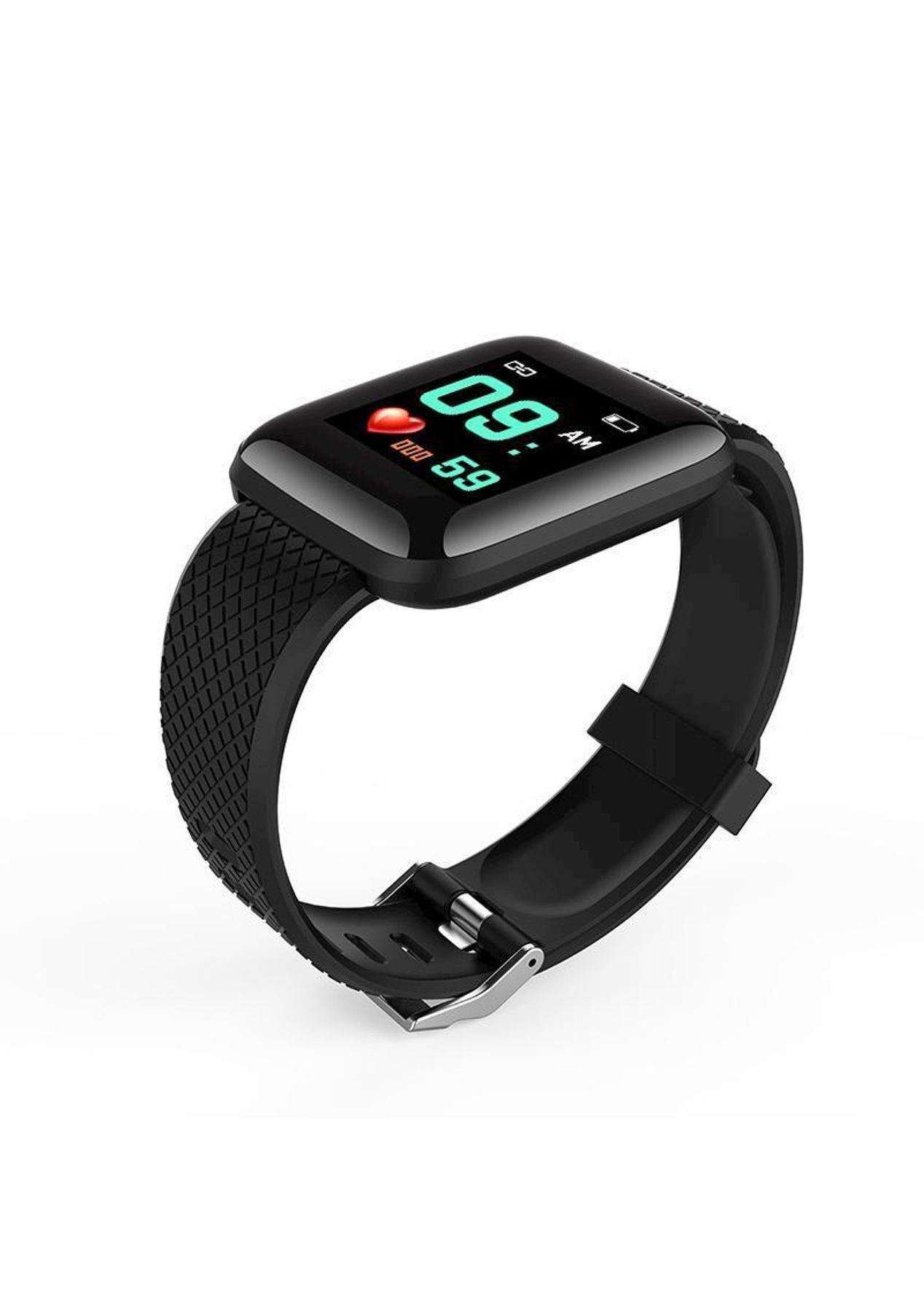 Black Hod Health & Home Fitness Tracker Colour Screen Rechargeable ...