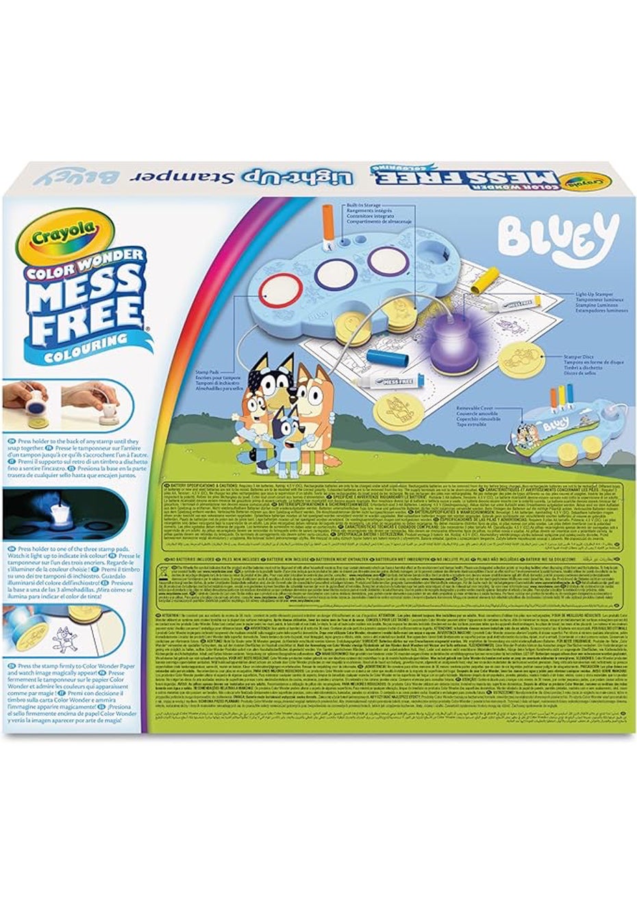 Crayola Color Wonder Magic Light Up Stamper Kit Bluey - Onceit