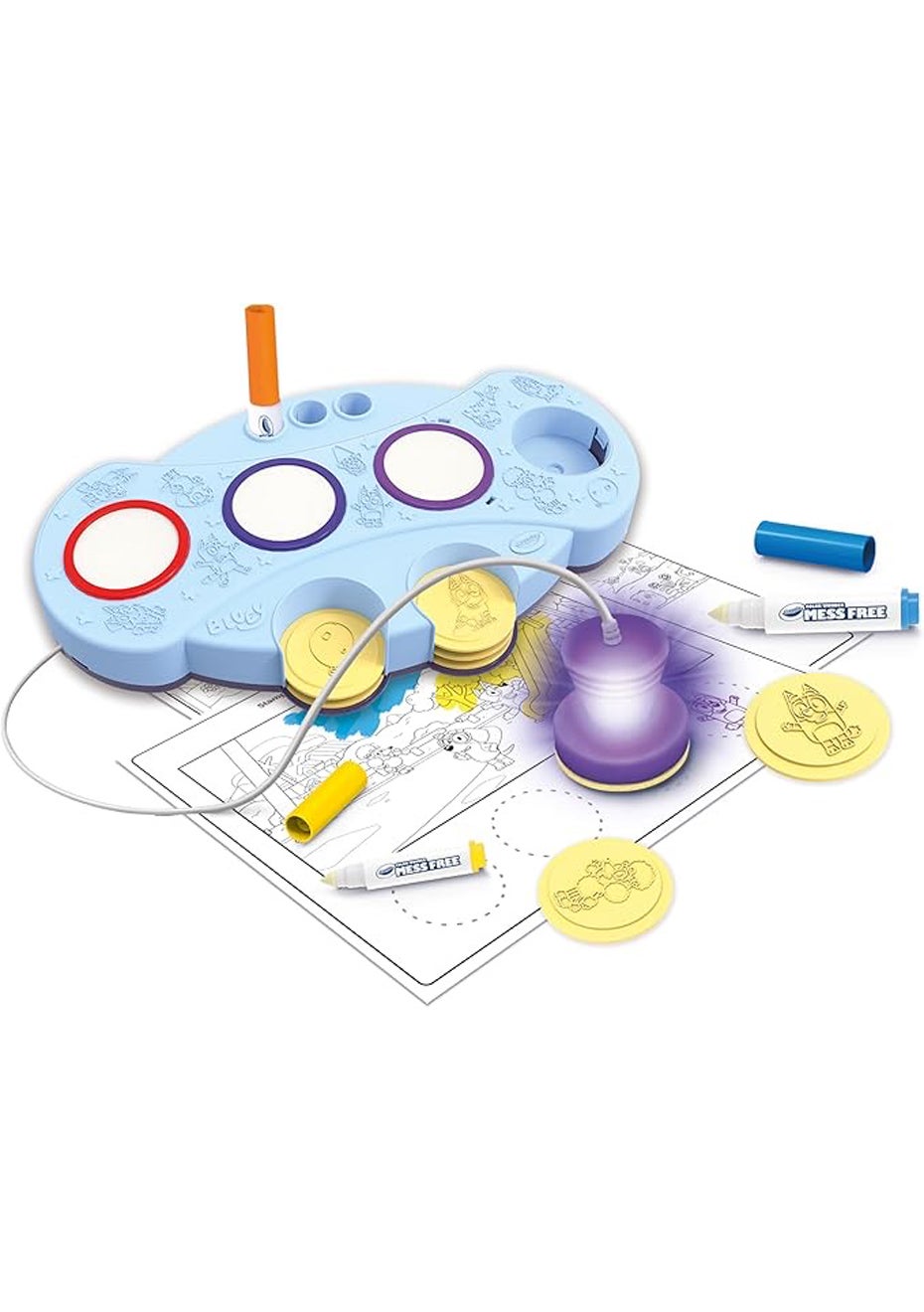 Crayola Color Wonder Magic Light Up Stamper Kit Bluey - Onceit