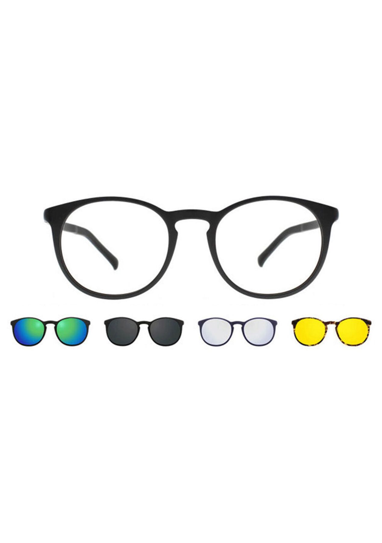 Clip on Oval Navy Blue SmartBuy Collection Connelly With Clip-On Four ...