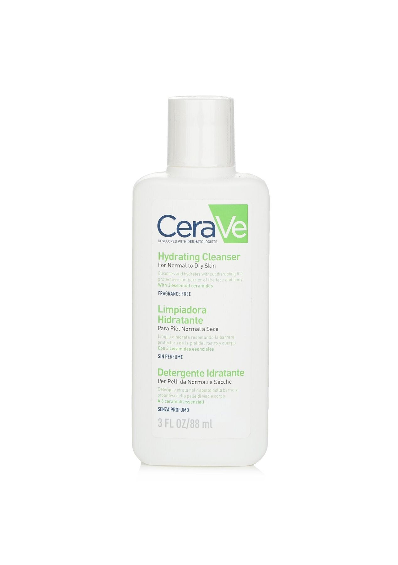 CeraVe Cerave Hydrating Cleanser Cream For Normal to Dry Skin 88ml/3oz ...