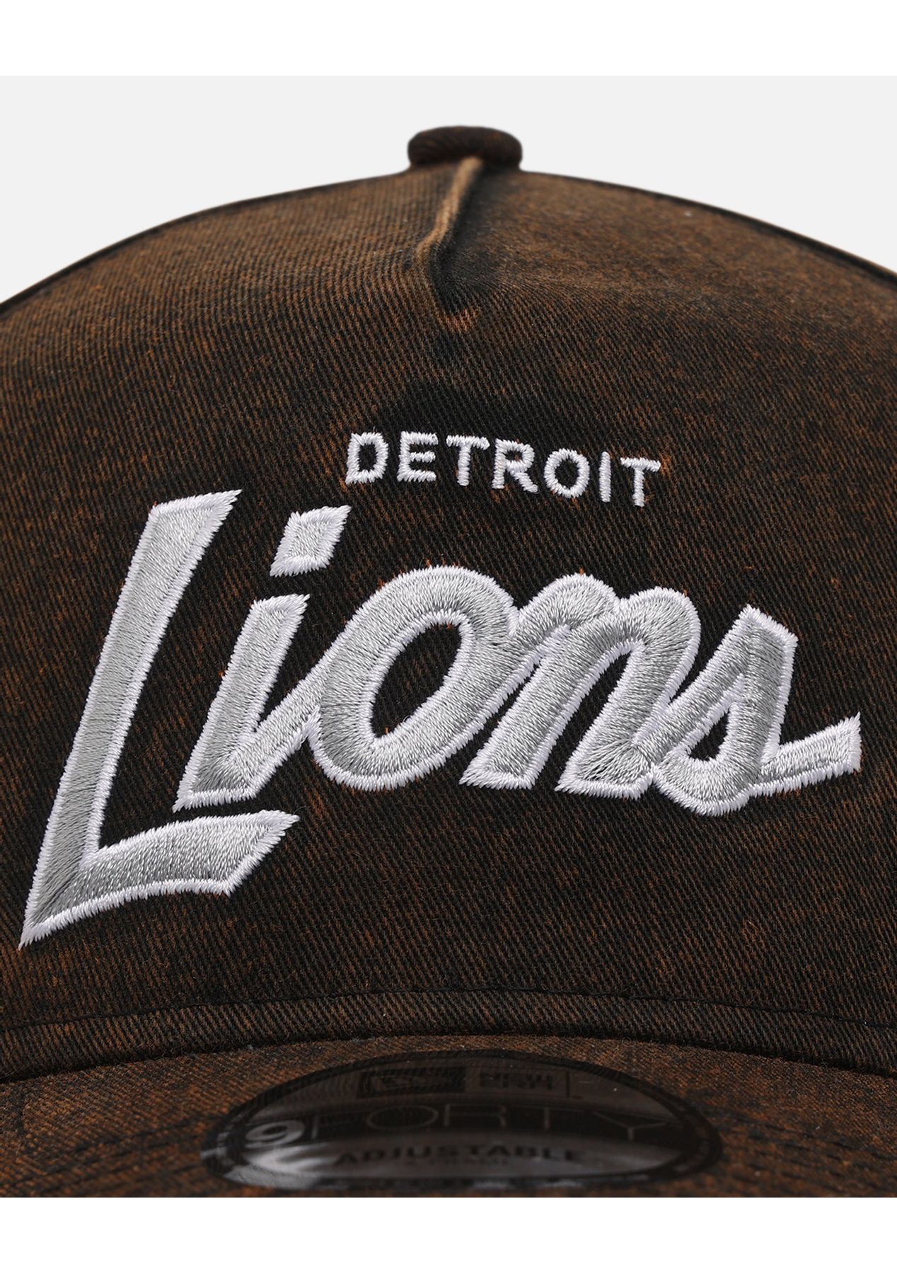 New Era Detroit Lions 'Black Washed Official Team Color' 9FORTY A-Frame ...