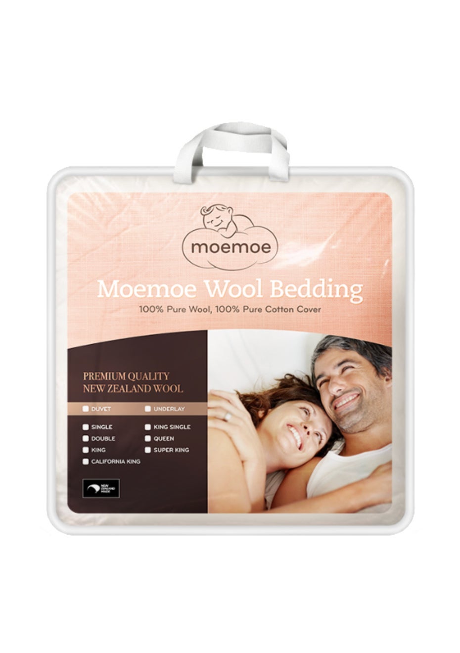 Moemoe NZ Wool Mattress Topper - Single - Cream - Onceit