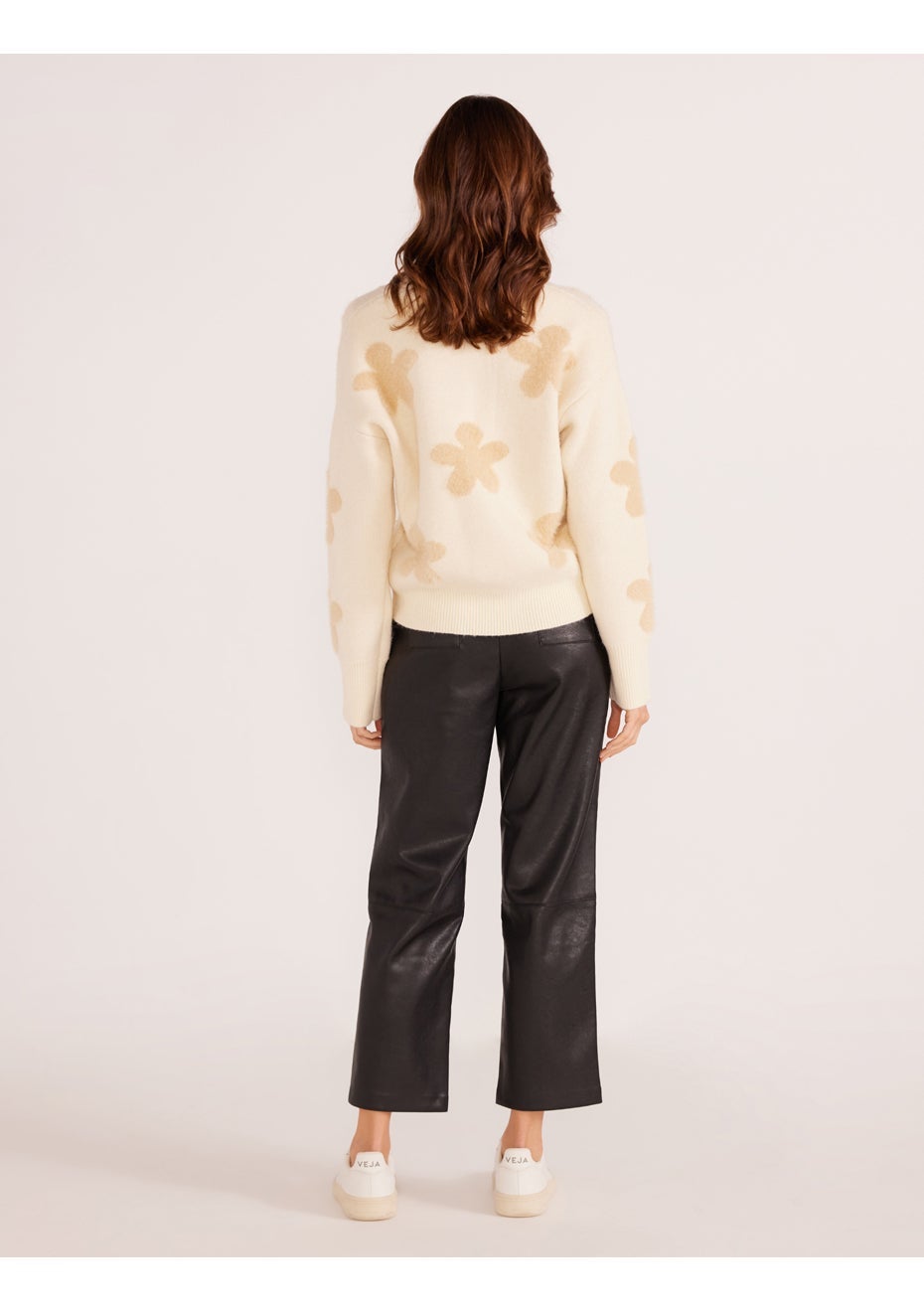 Minkpink - Daisy Fluffy Knit Jumper - Cream - Onceit
