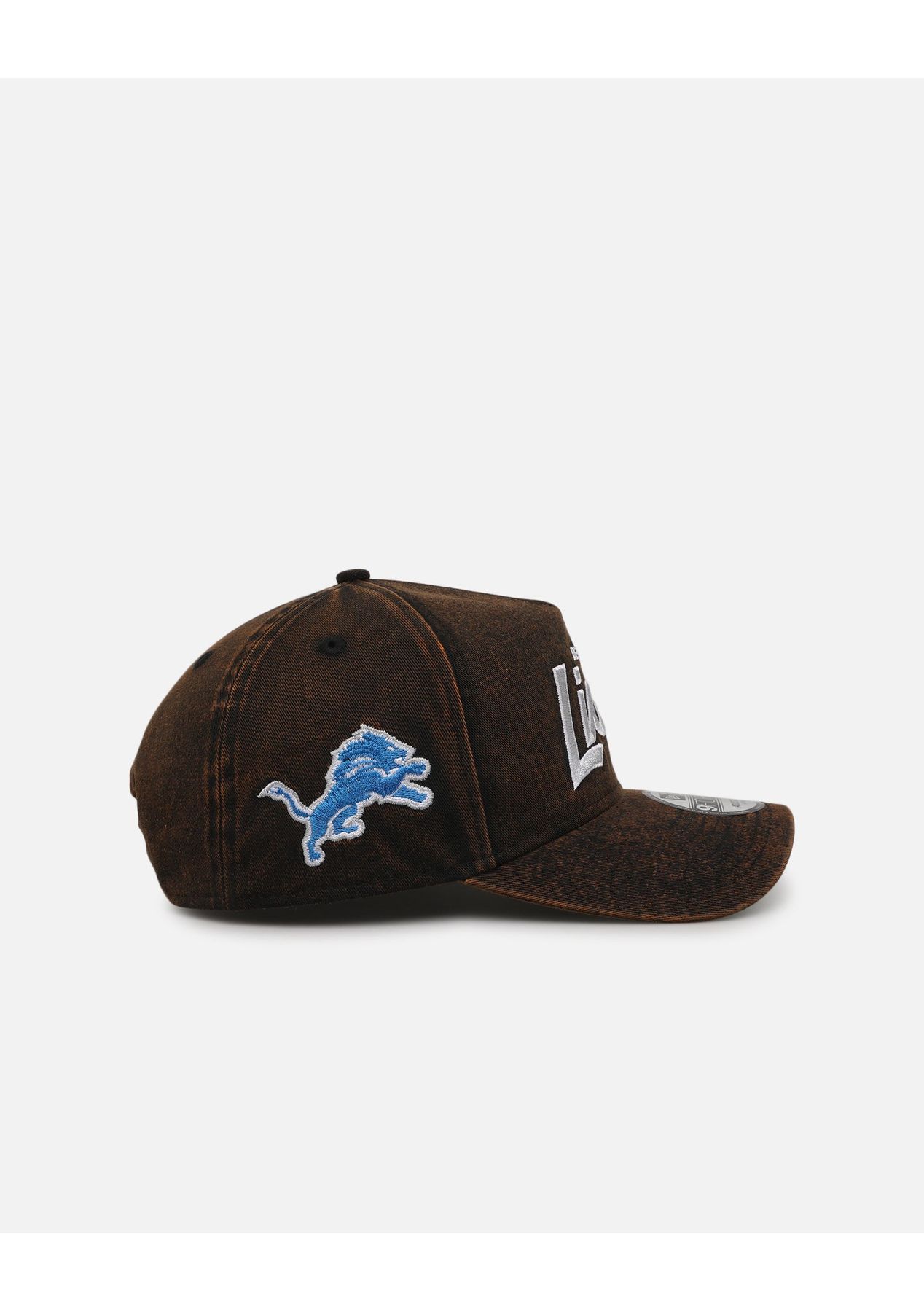 New Era Detroit Lions 'Black Washed Official Team Color' 9FORTY A-Frame ...
