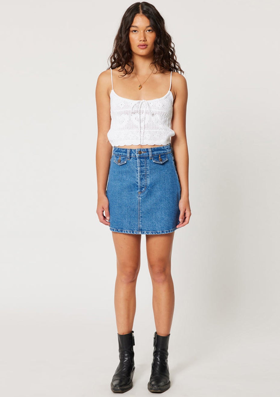 Rollas A Line Mini Lia Mid Blue - Onceit